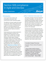 Section 508 Compliance in Agile and DevOps - Whitepaper